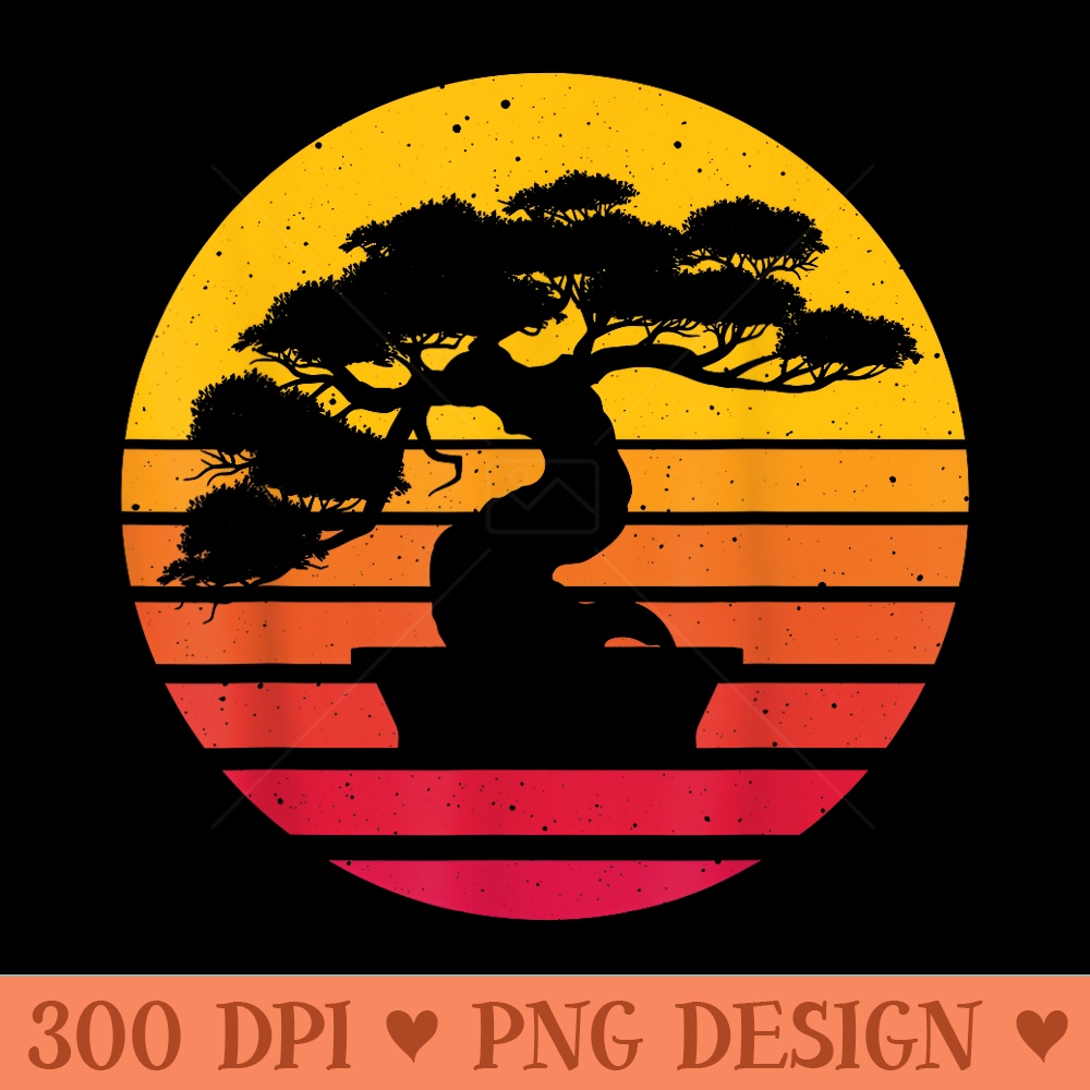 Cute Bonsai Tree Design For Japanese Culture Plant - Vector | Inspire ...