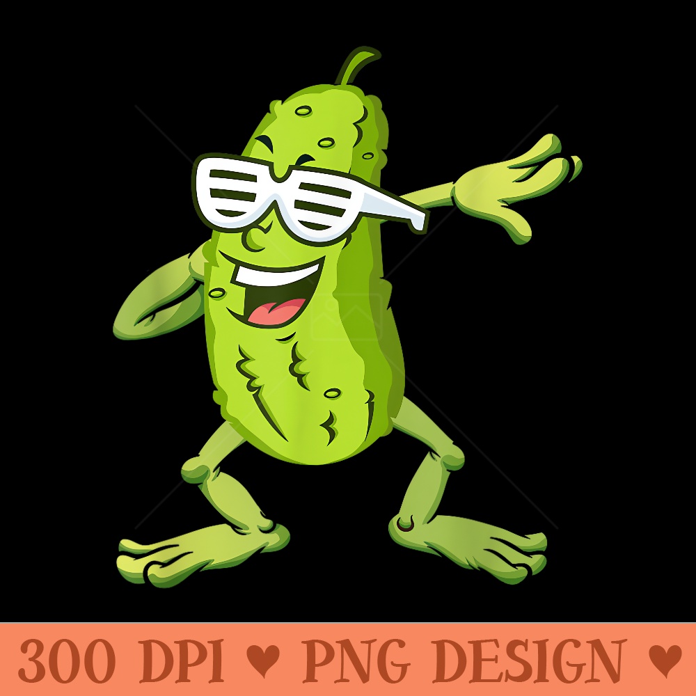 Dabbing Pickle Dancing Cucumber Lover Funny - Sublimation PN | Inspire ...