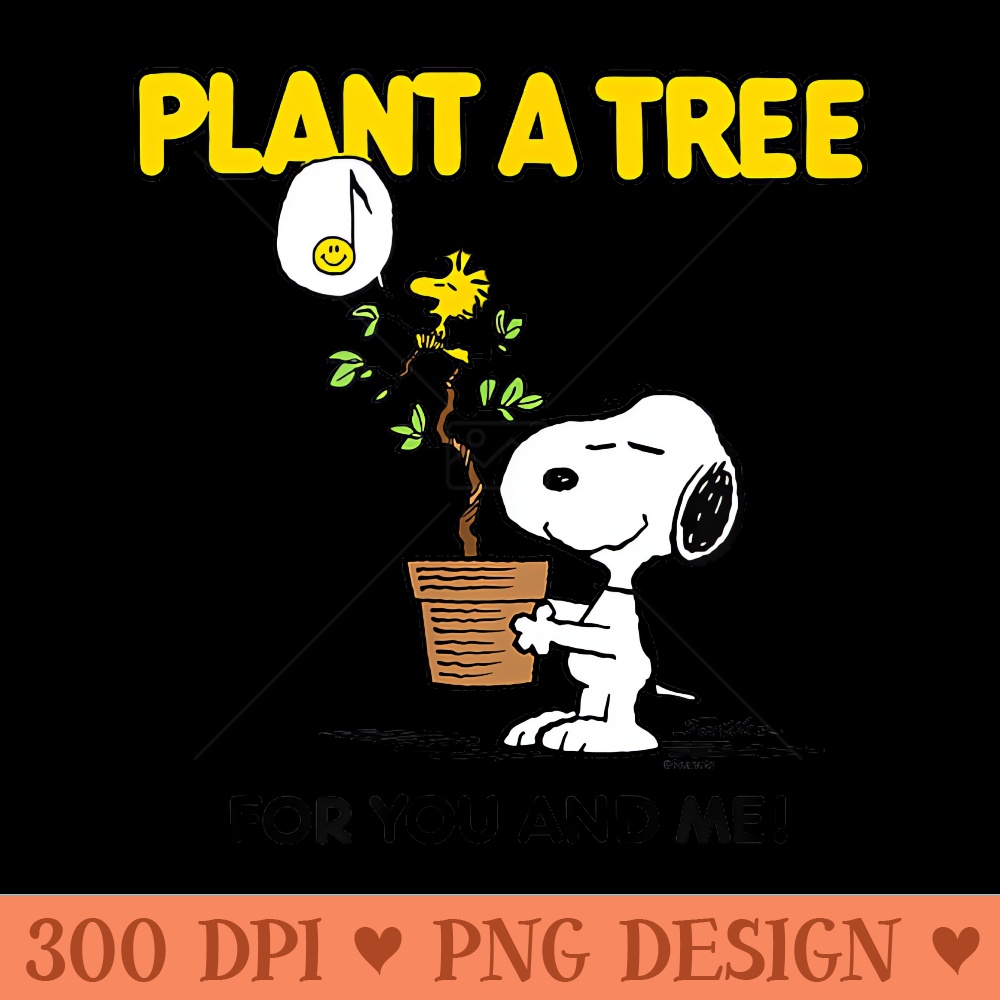 Peanuts Earth Day Snoopy Plant A Tree For You and Me - Clipa | Inspire ...