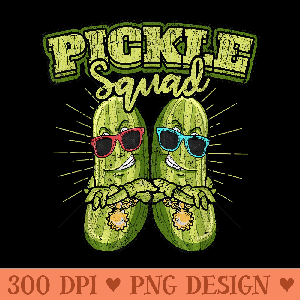 Pickle Squad Cucumber Dill Pickles Funny Pickle - PNG design | Inspire ...