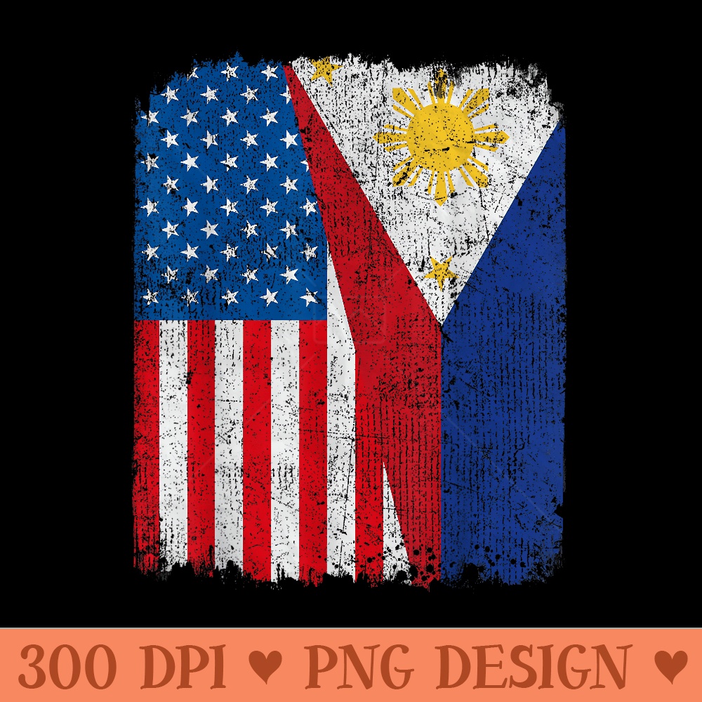 Filipino American Flag Half USA Philippines Root Proud - Dig | Inspire ...