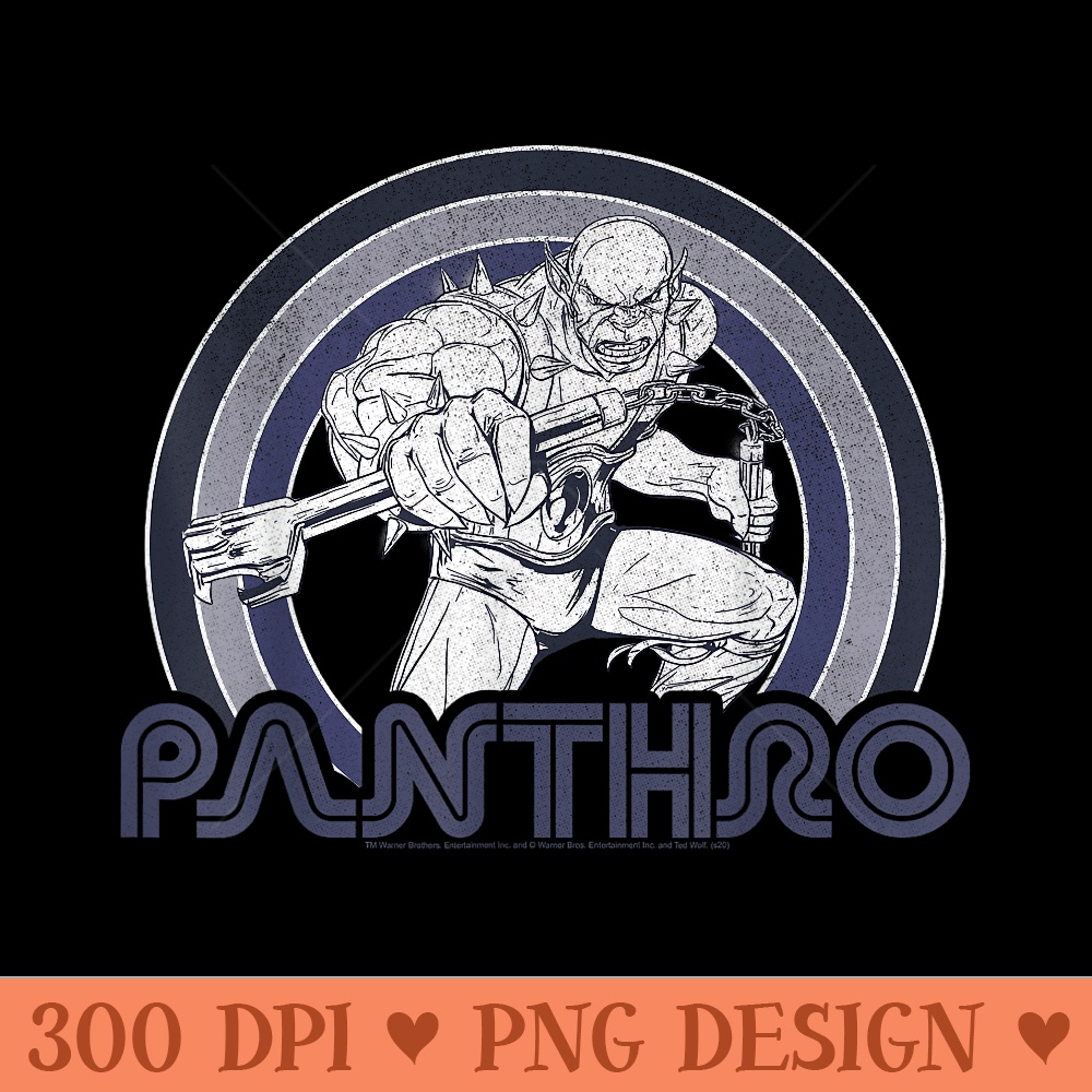 ThunderCats Panthro Retro Rainbow - Unique PNG Artwork | Inspire Uplift