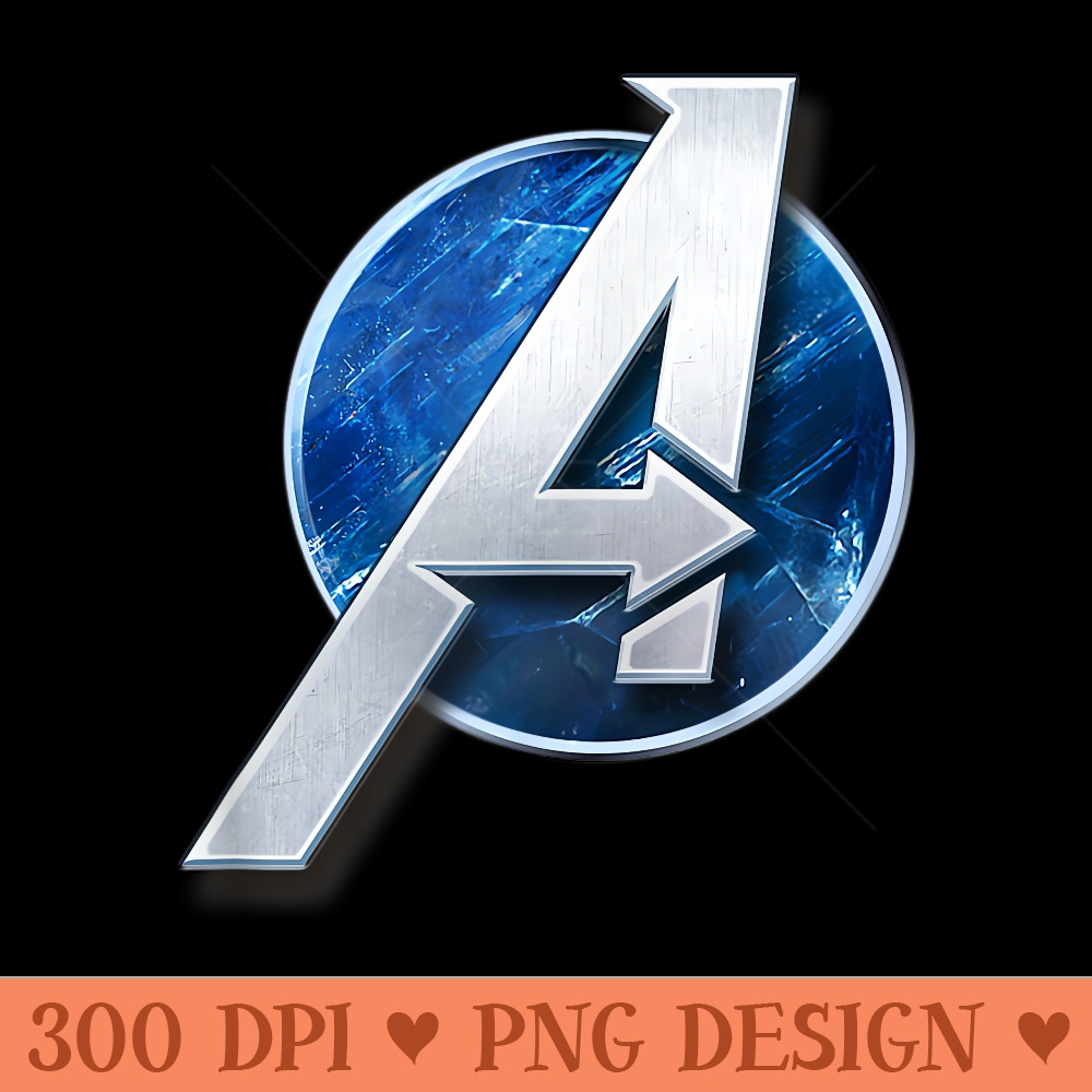 Marvels Avengers Game Silver A Logo T - PNG design downloads | Inspire ...