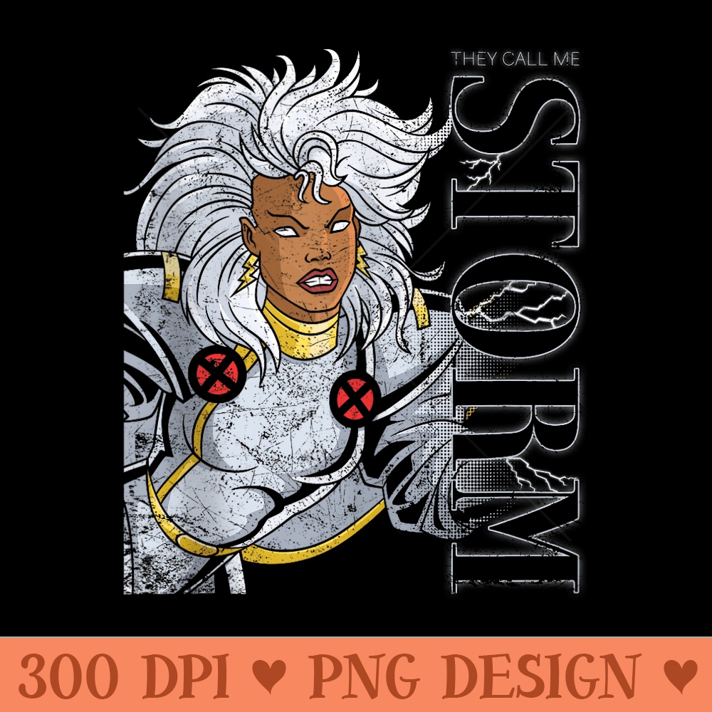 Marvel XMen They Call Me Storm 90s Retro - PNG download with | Inspire ...