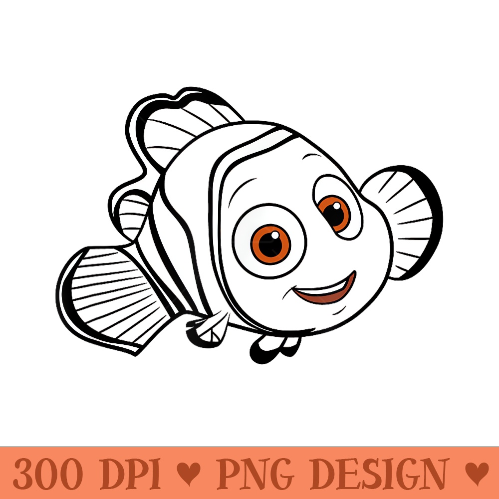Disney Pixar Finding Dory Transparent Nemo Big Face Wave - T | Inspire ...