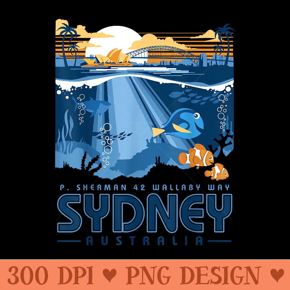 Disney Pixar Finding Nemo Sydney Australia Poster - Transpar | Inspire ...