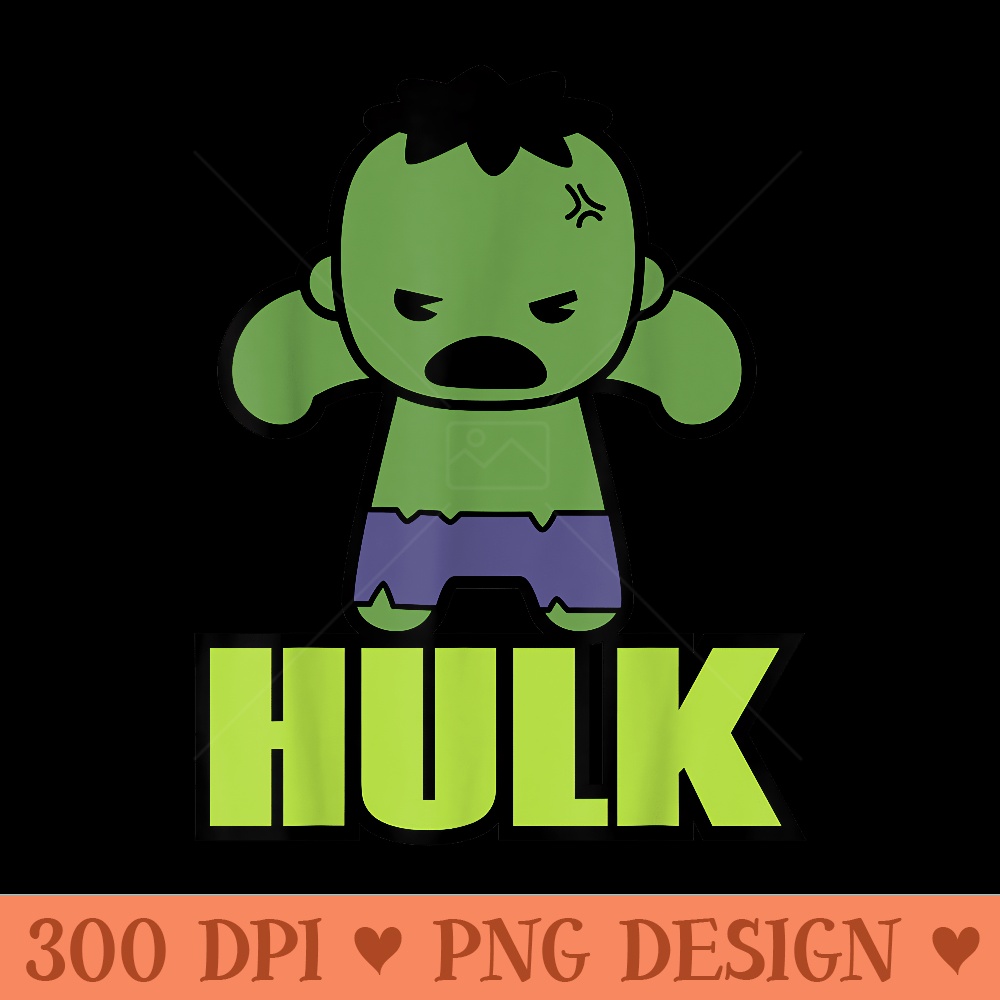 Marvel Avengers Hulk The Incredibly Cute Kawaii Pose - Clipa | Inspire ...