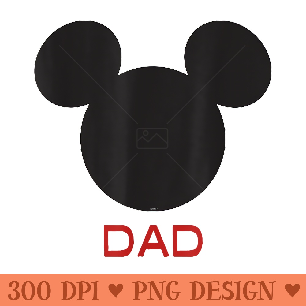 Disney Mickey Mouse Dad Family - High Quality PNG Clipart | Inspire Uplift