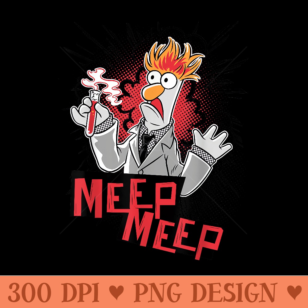Disney The Muppets Beaker Meep Meep - Vector PNG download | Inspire Uplift