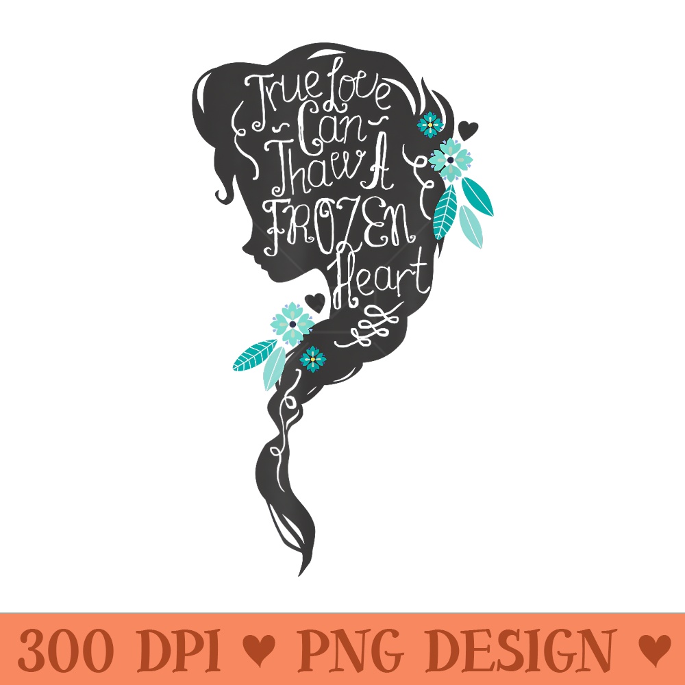 Disney Frozen Elsa Head Profile Love Thaws Graphic T - High | Inspire ...