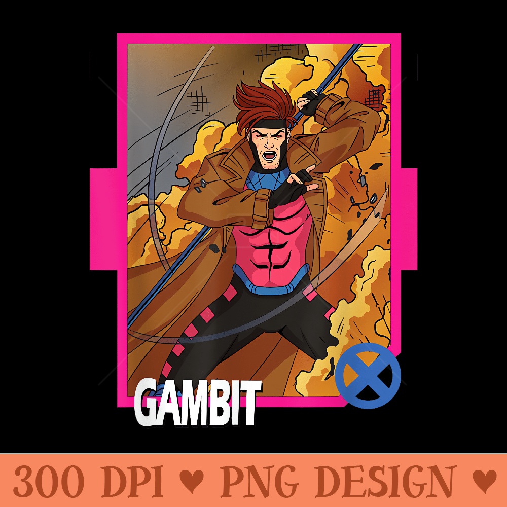 Marvel XMen 97 Classic Gambit Vintage Super Hero Card - Subl | Inspire ...