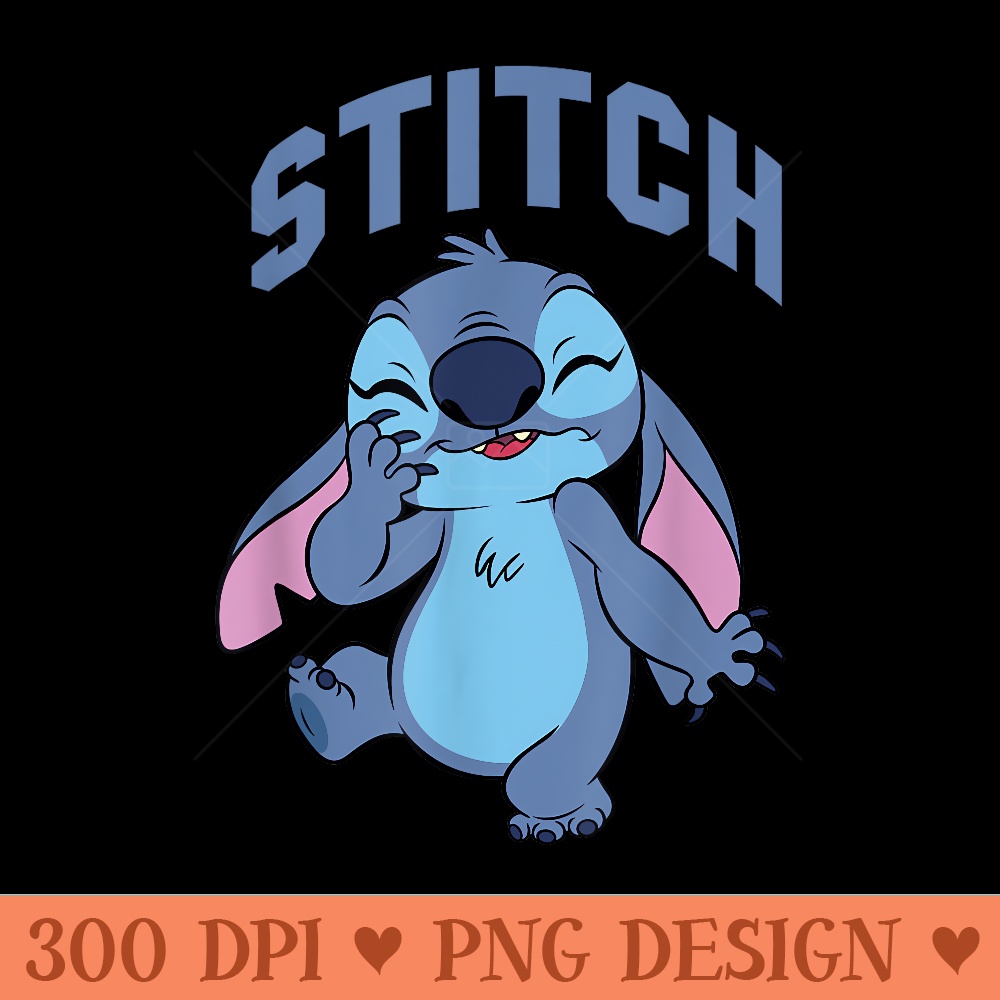 Disney Lilo Stitch Cute Laughing Stitch Portrait - Trendy PN | Inspire ...