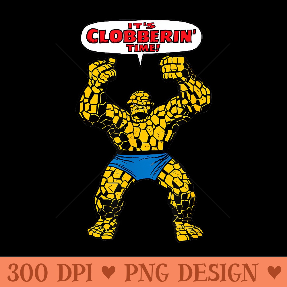 Marvel Fantastic Four The Thing Clobberin Time T - Modern PN | Inspire ...