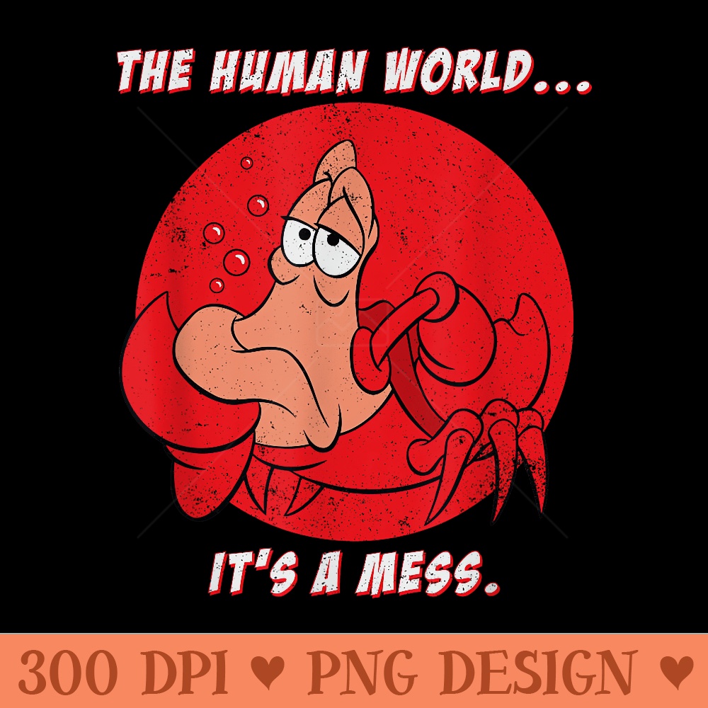 Disney The Little Mermaid Sebastian The Human World - Printa | Inspire ...