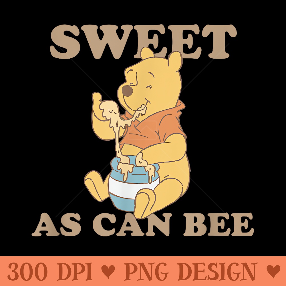 Disney Winnie The Pooh Sweet As Can Bee Eating Honey Vintage | Inspire ...