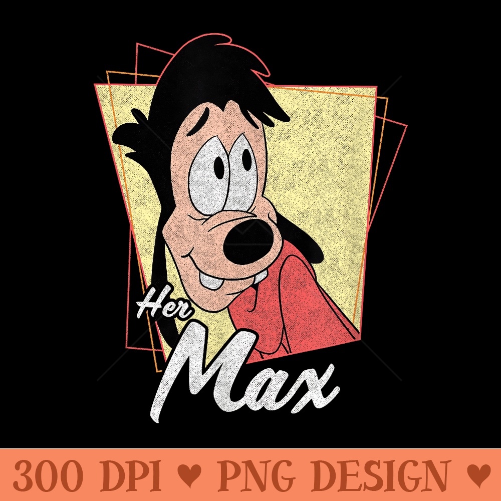 Disney A Goofy Movie Her Max Vintage Distressed Poster - PNG | Inspire ...