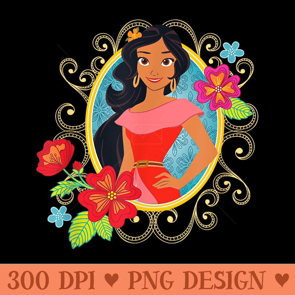 Disney Princess Elena of Avalor Floral - PNG Graphics | Inspire Uplift