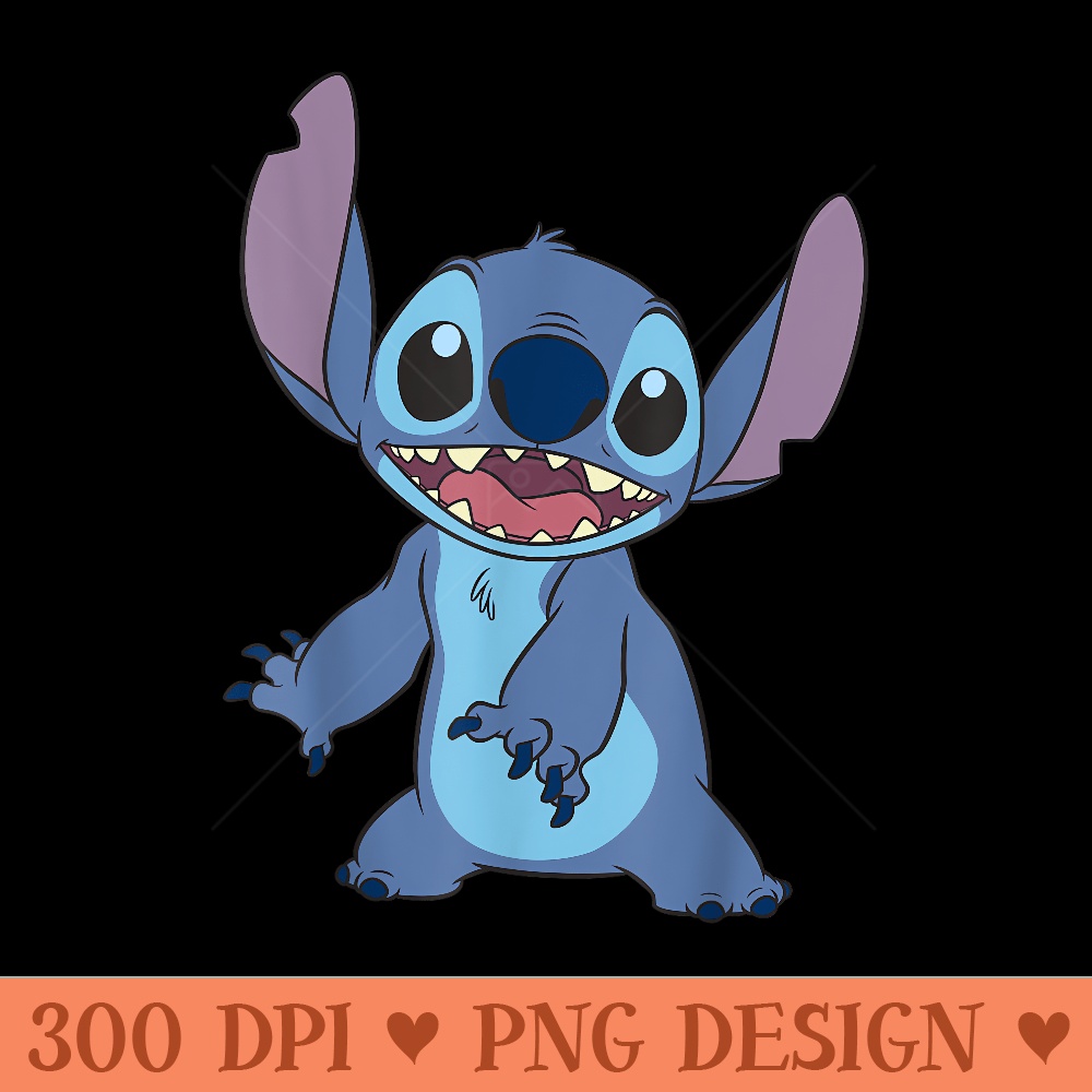 Disney Lilo Stitch Simple Stitch Portrait - PNG clipart down | Inspire ...