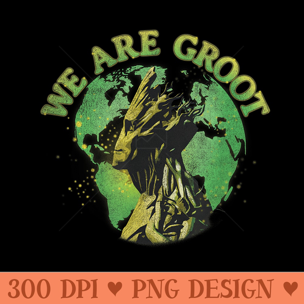 Marvel Guardians Of The Galaxy Groot Green World - PNG downl | Inspire ...