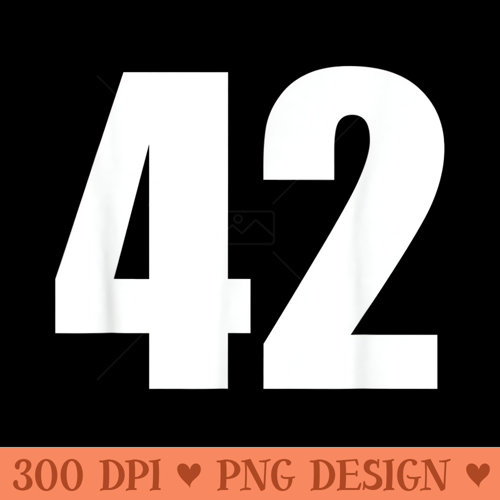 Sports Number 42 Baseball Football Soccer Basketball - Digit | Inspire ...