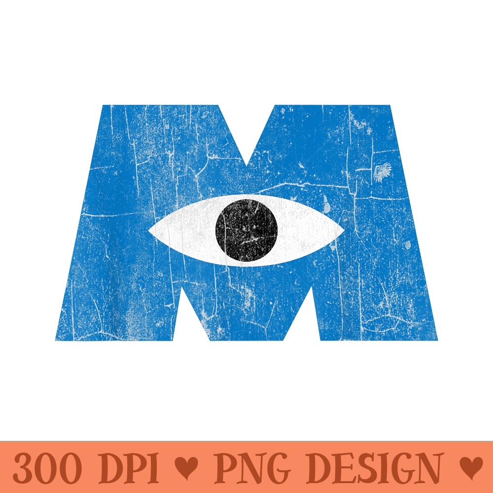 Disney Pixar Monsters, Inc Distressed Cyclops Blue Logo - Pr | Inspire ...