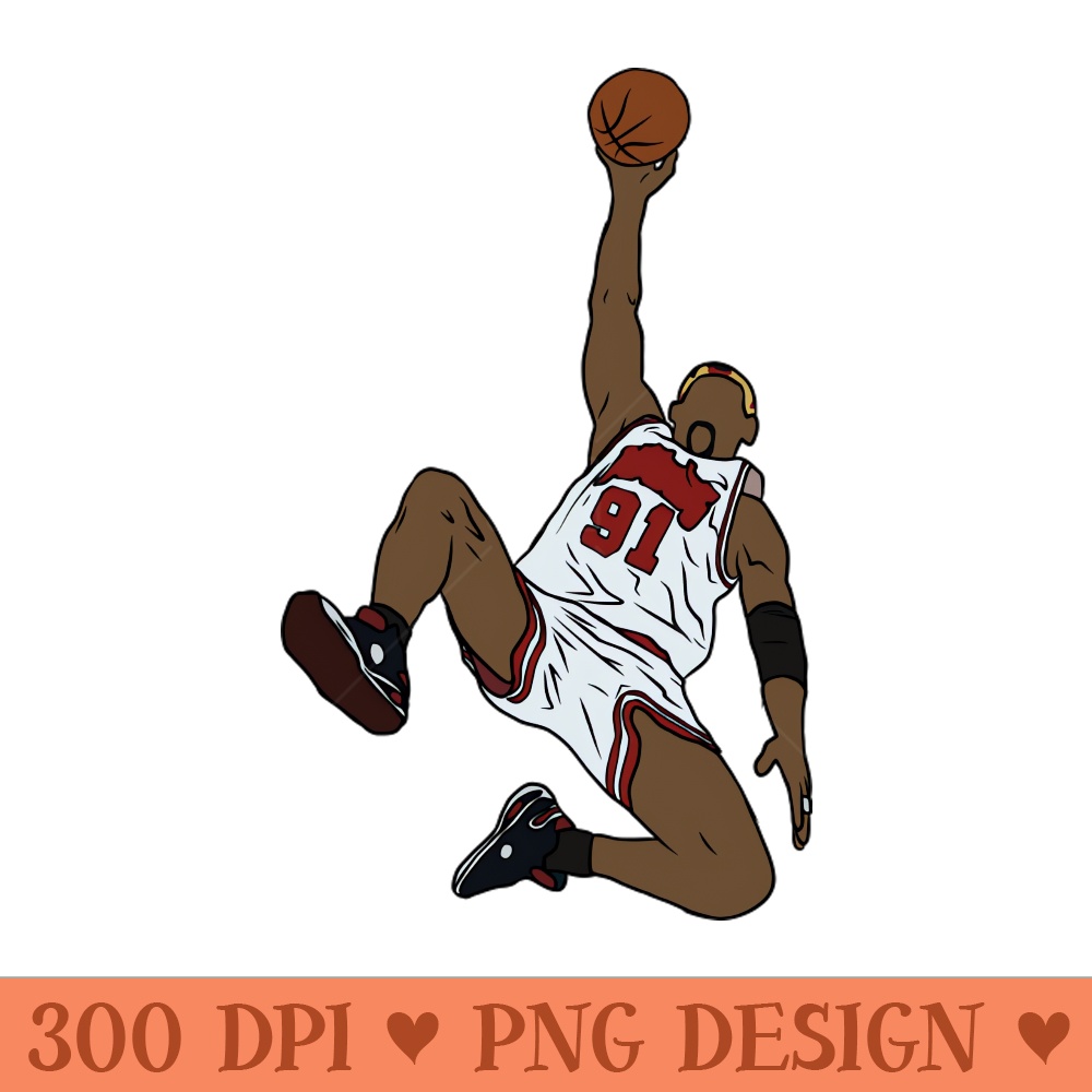 Dennis Rodman Rebound - Transparent PNG Resource | Inspire Uplift