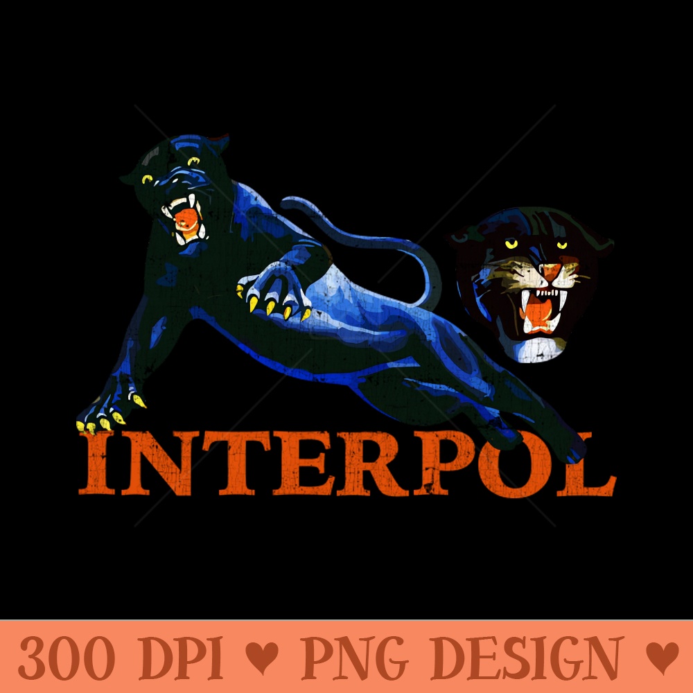 Interpol Original Retro Art Design - Download PNG Picture | Inspire Uplift