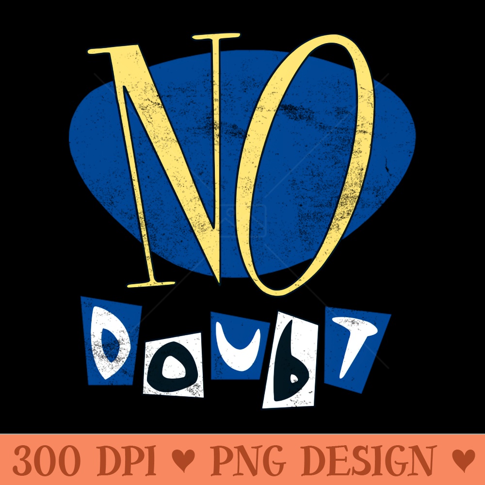 Vintage No Doubt - Transparent Shirt Design | Inspire Uplift