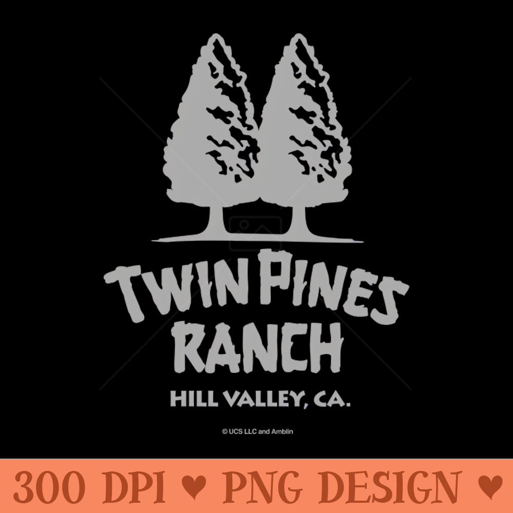 Twin Pines Ranch - High Quality PNG Artwork | Inspire Uplift