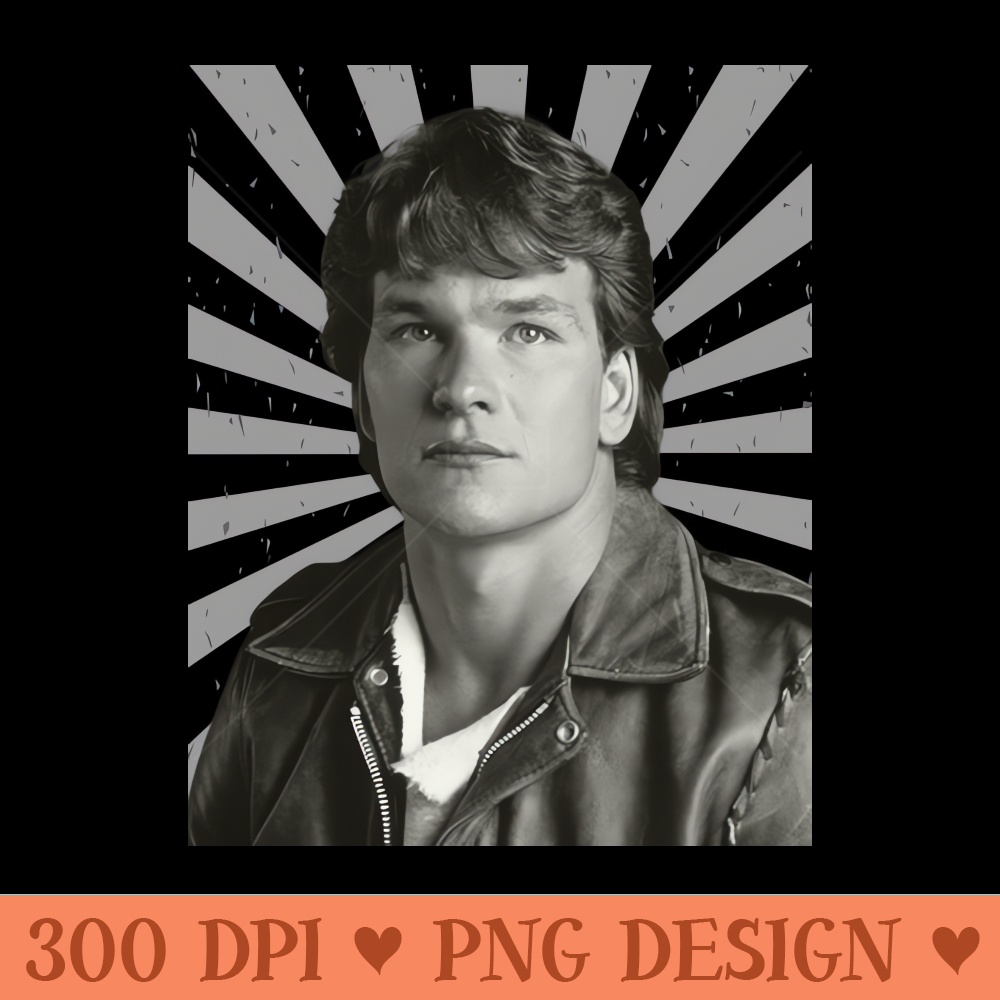 Retro Swayze - High Resolution PNG Artwork | Inspire Uplift