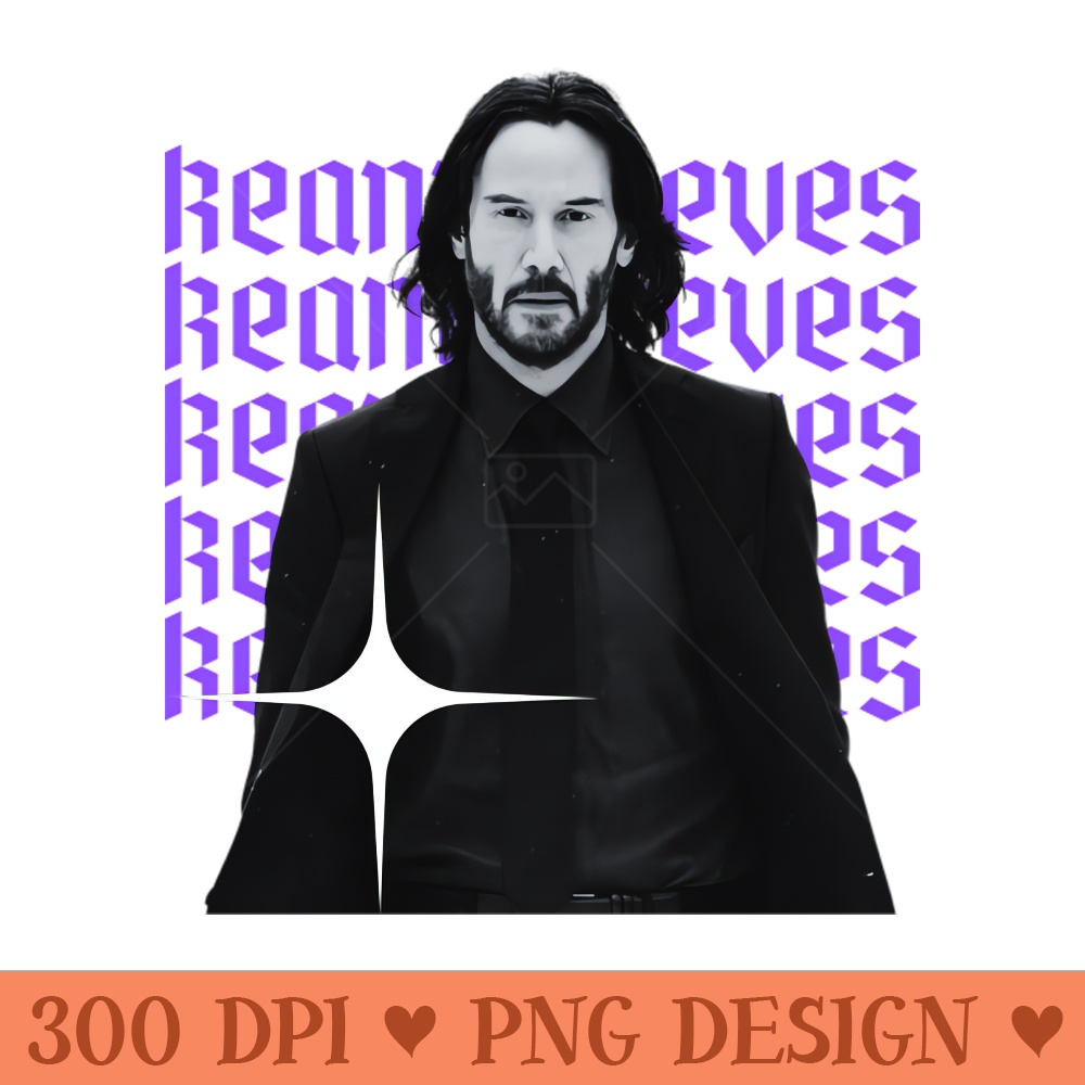 Keanu reeves x 8s retro - Download Transparent Design | Inspire Uplift