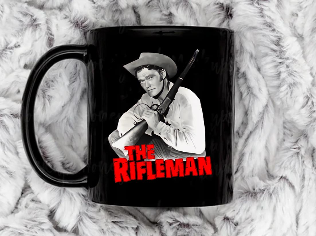The Rifleman Chuck Connors 50s Tv Western Coffee Mug, 11 oz | Inspire ...