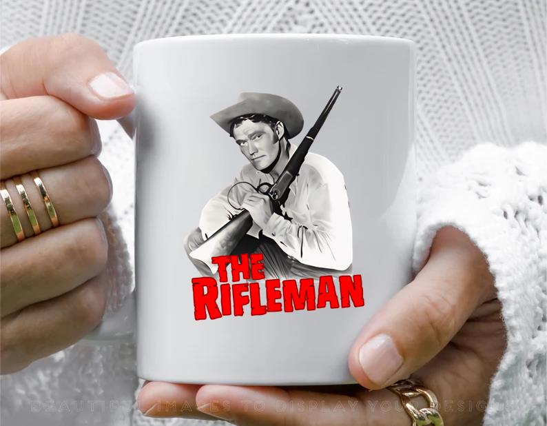 The Rifleman Chuck Connors 50s Tv Western Coffee Mug, 11 oz | Inspire ...