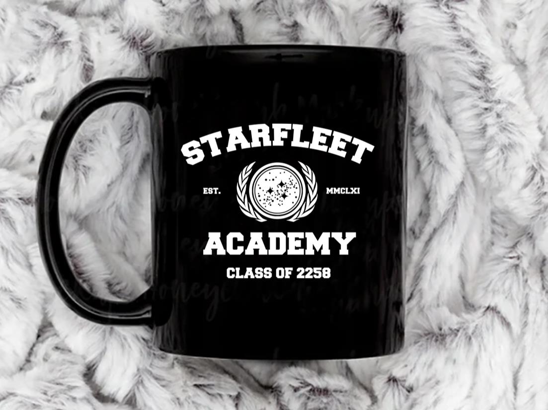 Starfleet Acadmey Class of 2258 White Coffee Mug, 11 oz Cera | Inspire ...