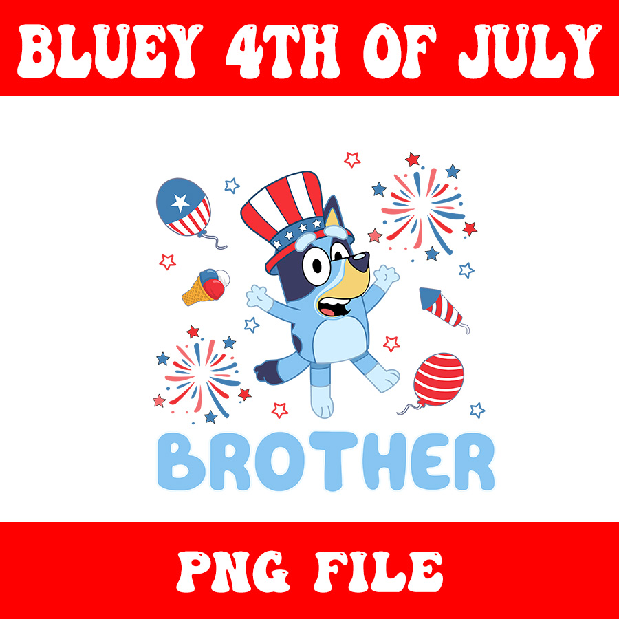 Bluey Brother PNG - Inspire Uplift