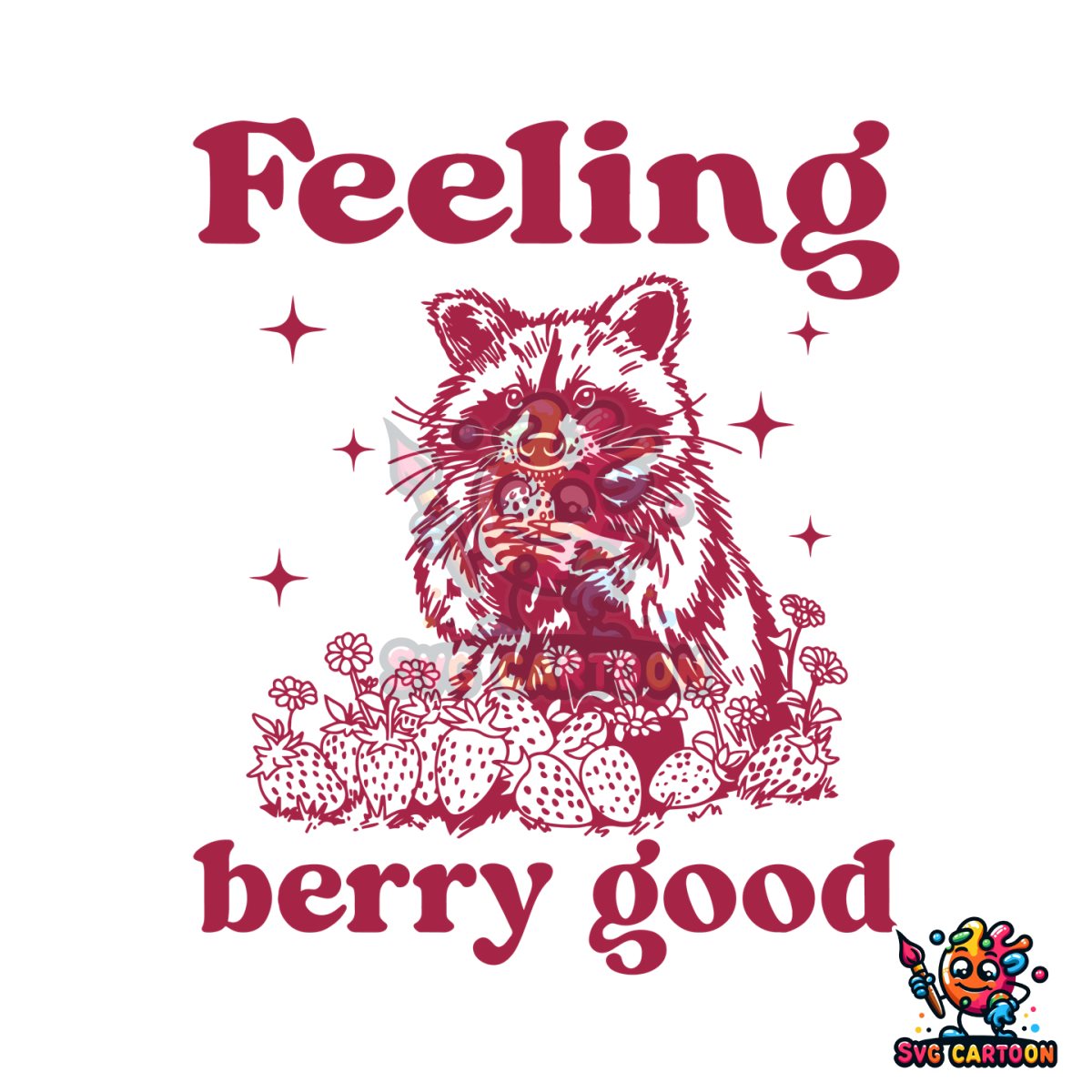 Vintage Feeling Berry Good Summer Meme SVG | Inspire Uplift