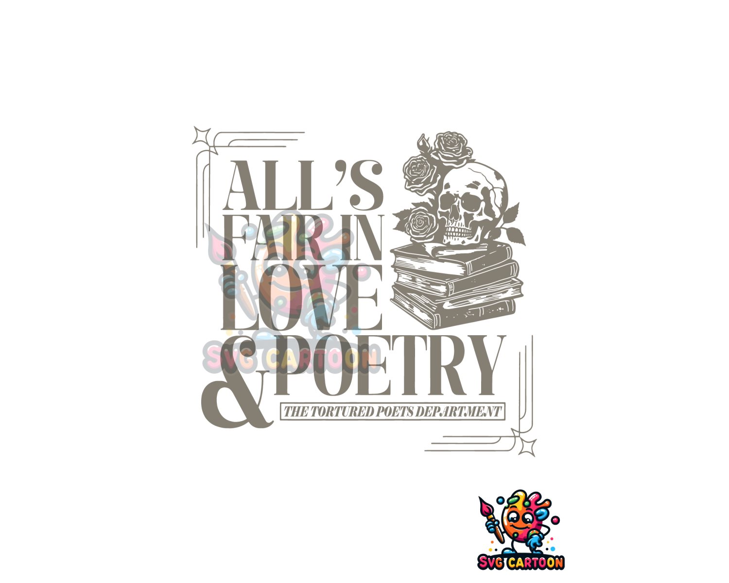Alls Fair In Love And Poetry Tortured Poets Department SVG - Inspire Uplift