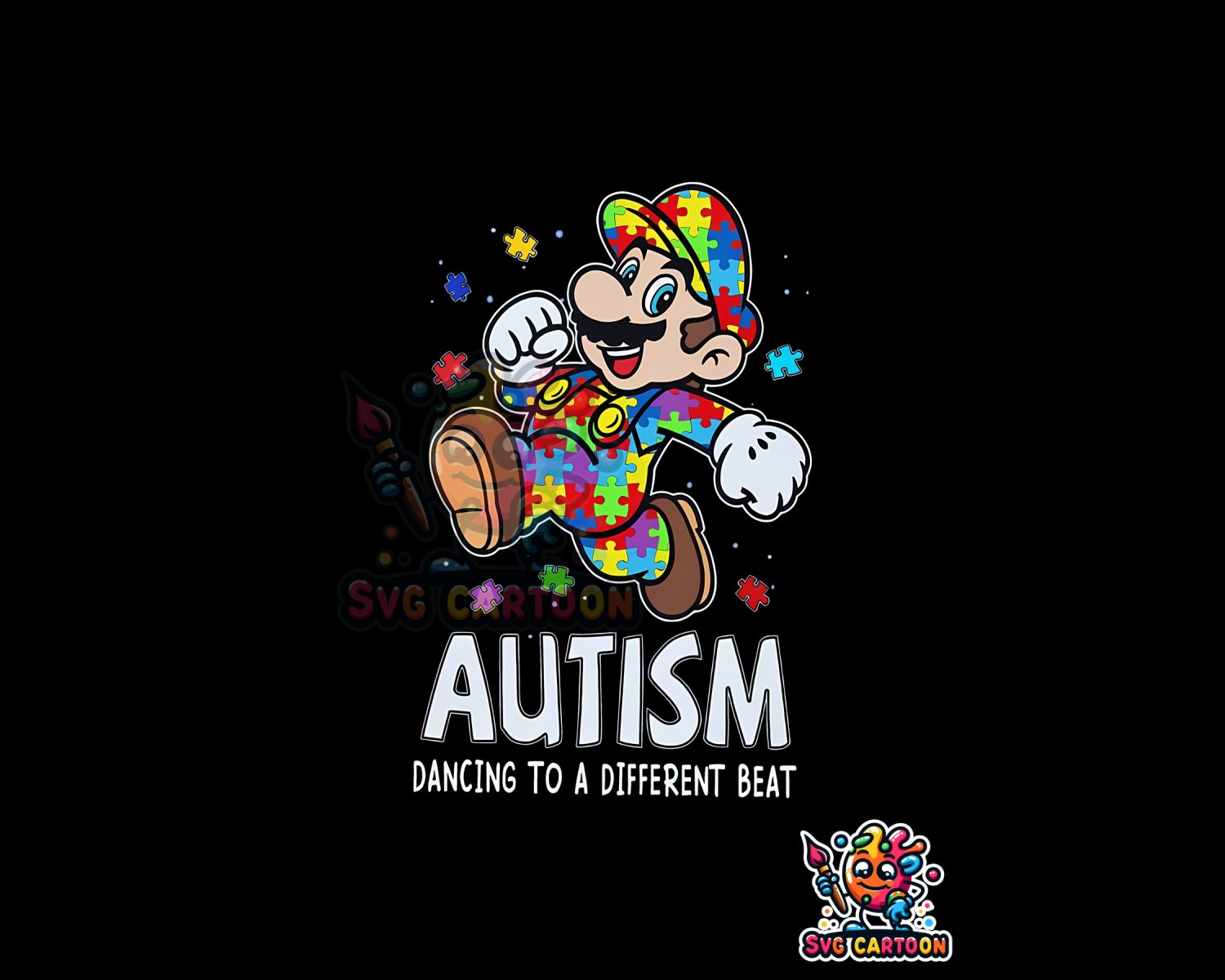 Super Mario Autism Dancing To A Different Beat PNG - Inspire Uplift