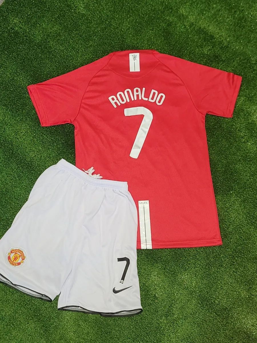 Ronaldo 7 Manchester United 2008/2009 Retro Kids Home kit | Inspire Uplift