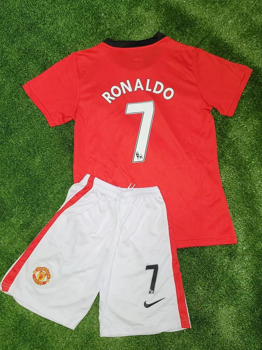 Manchester United 2009/2010 Retro Home Kids Kit Ronaldo | Inspire Uplift