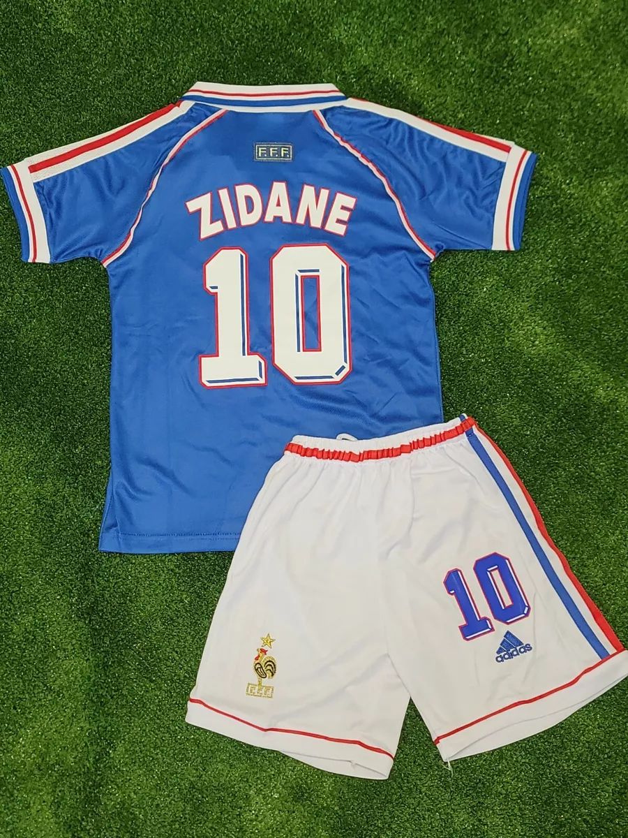 ZIDANE 10 FRANCE 1998 Retro Kids Kit | Inspire Uplift