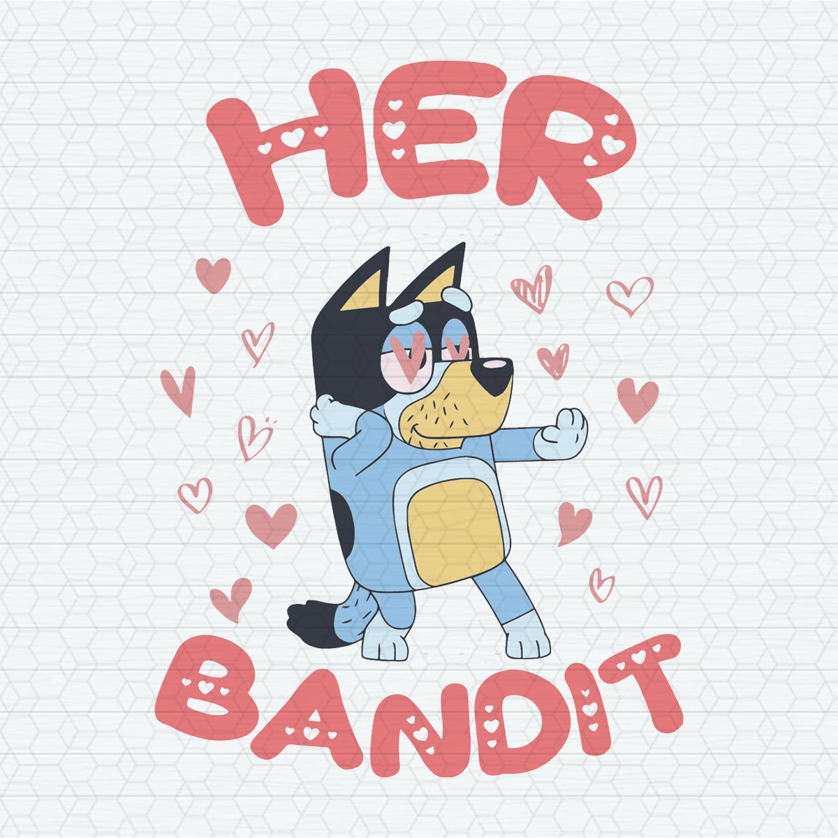 Cute Her Bandit Valentines Day SVG | Inspire Uplift
