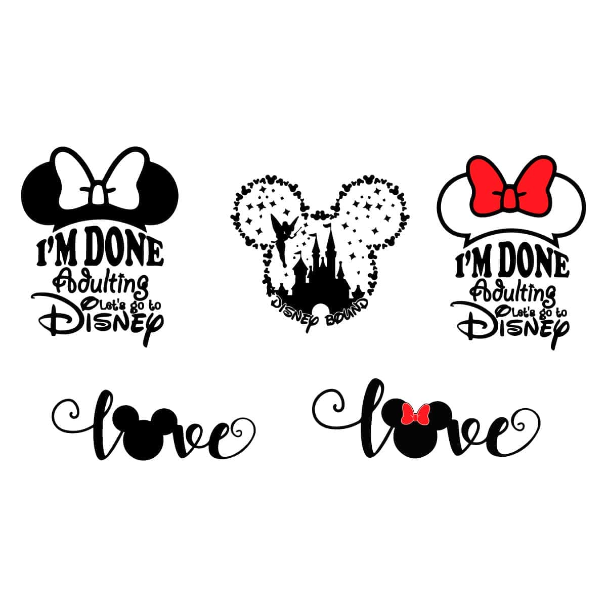 I'm Done Adulting I'm Going To Disney Bundle SVG, Mickey Mim | Inspire ...