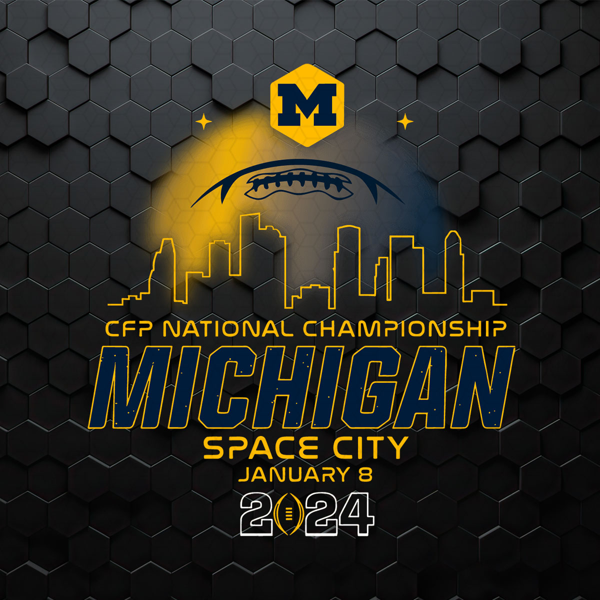 National Championship 2024 Michigan Space City SVG | Inspire Uplift