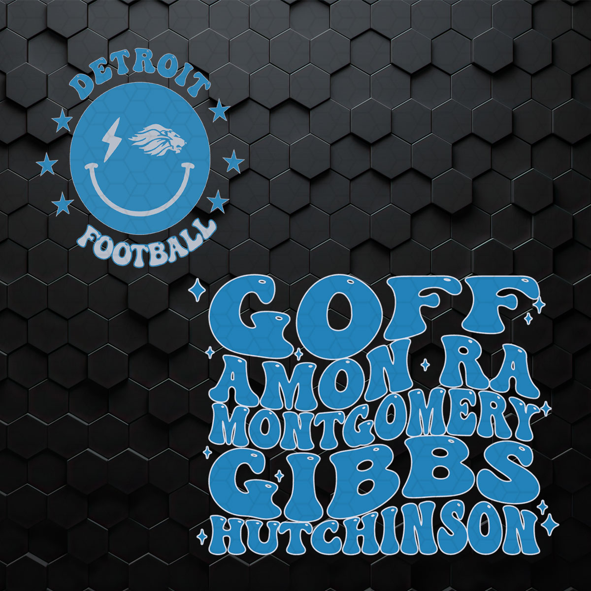 Goff Amon Ra Montgomery Gibbs Hutchinson SVG - Inspire Uplift