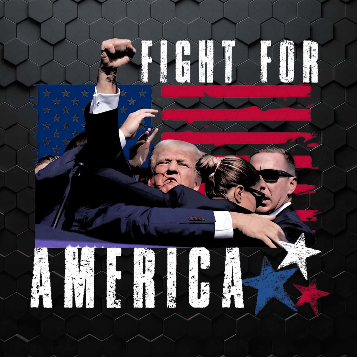 Donald Trump Fight For America 2024 PNG | Inspire Uplift