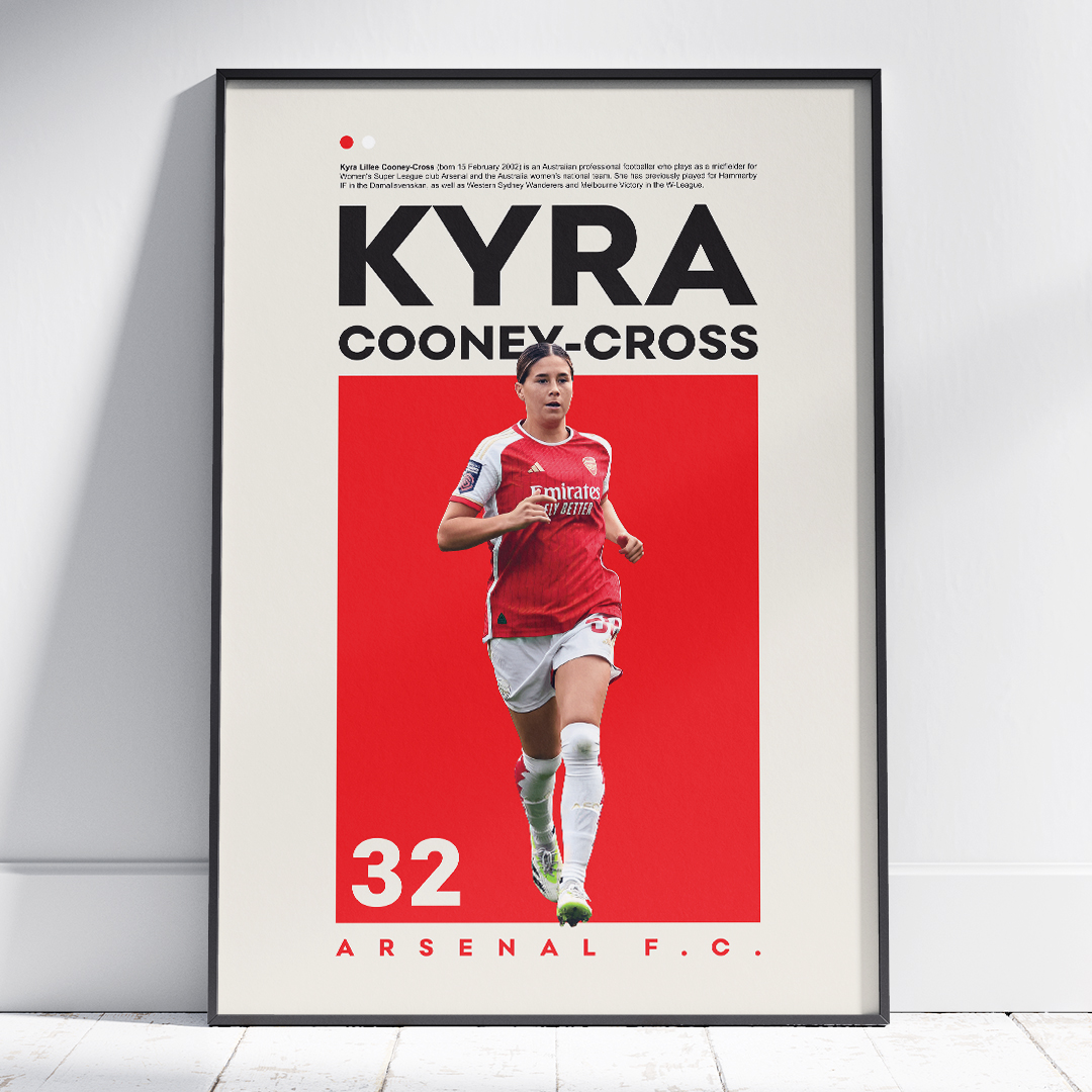 Kyra Cooney-Cross Poster, Arsenal Poster, Gift Poster | Inspire Uplift