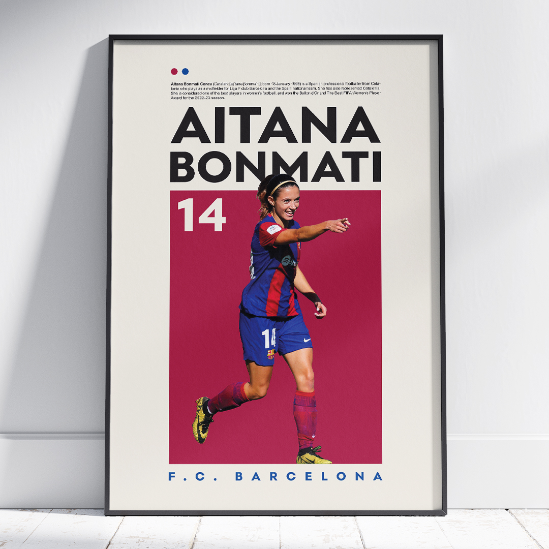 Aitana Bonmati Poster, Barcelona Poster, Gift Poster - Inspire Uplift