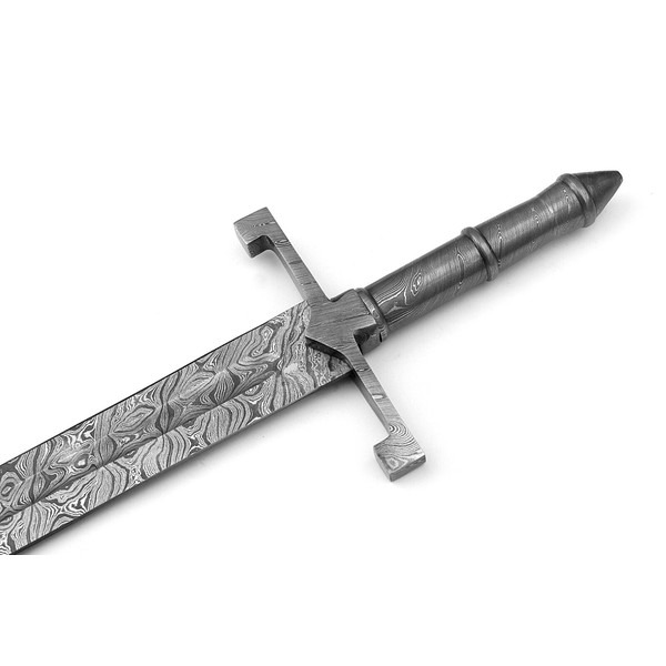 custom handmade full damascus steel handmade swords with lea | Inspire ...