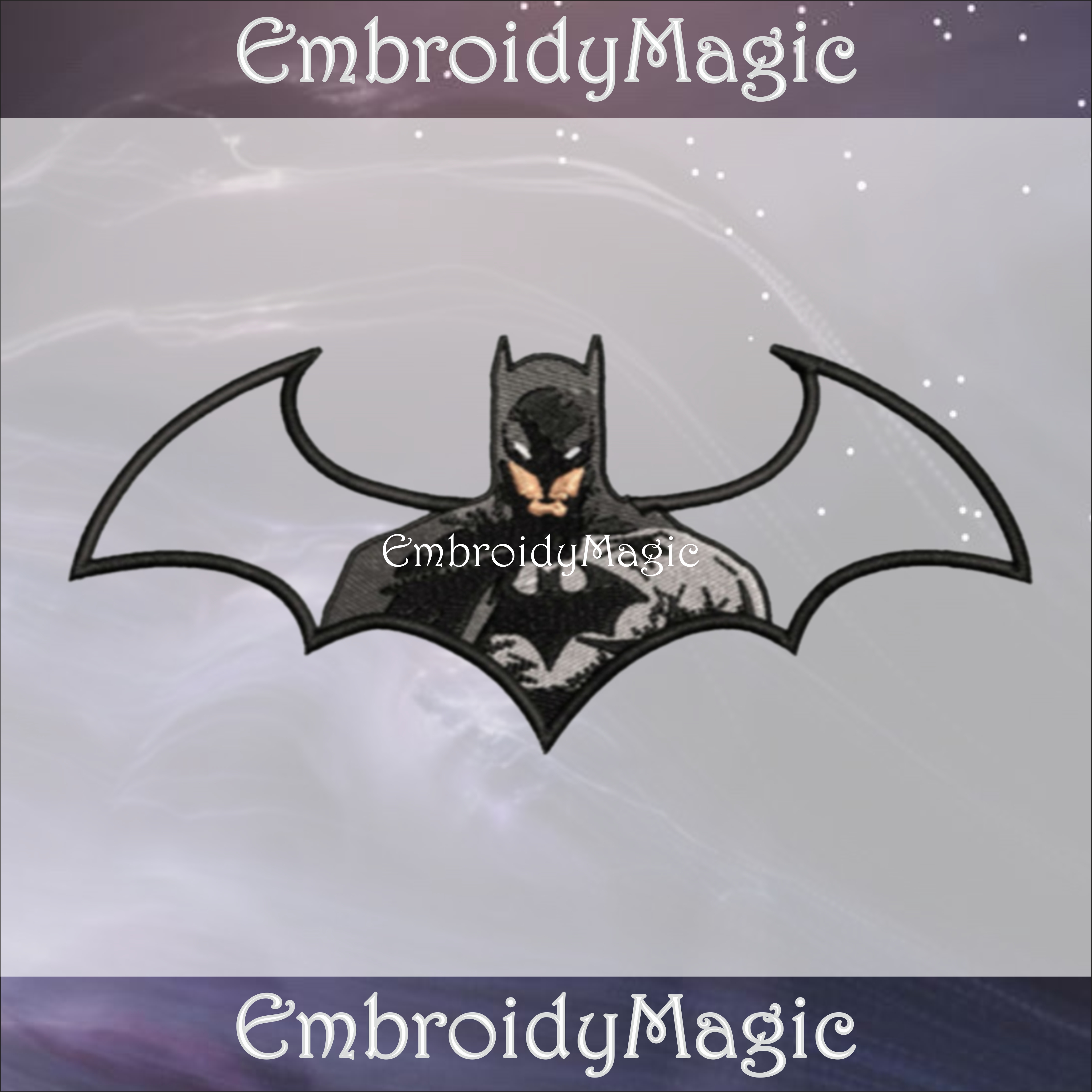 Batman Embroidery Design | Inspire Uplift